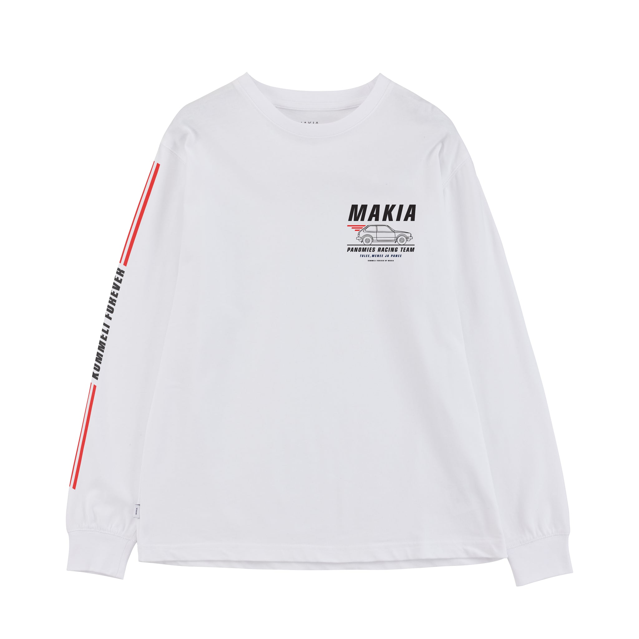 Makia Kummeli Panomies Long Sleeve, valkoinen - Kekäle
