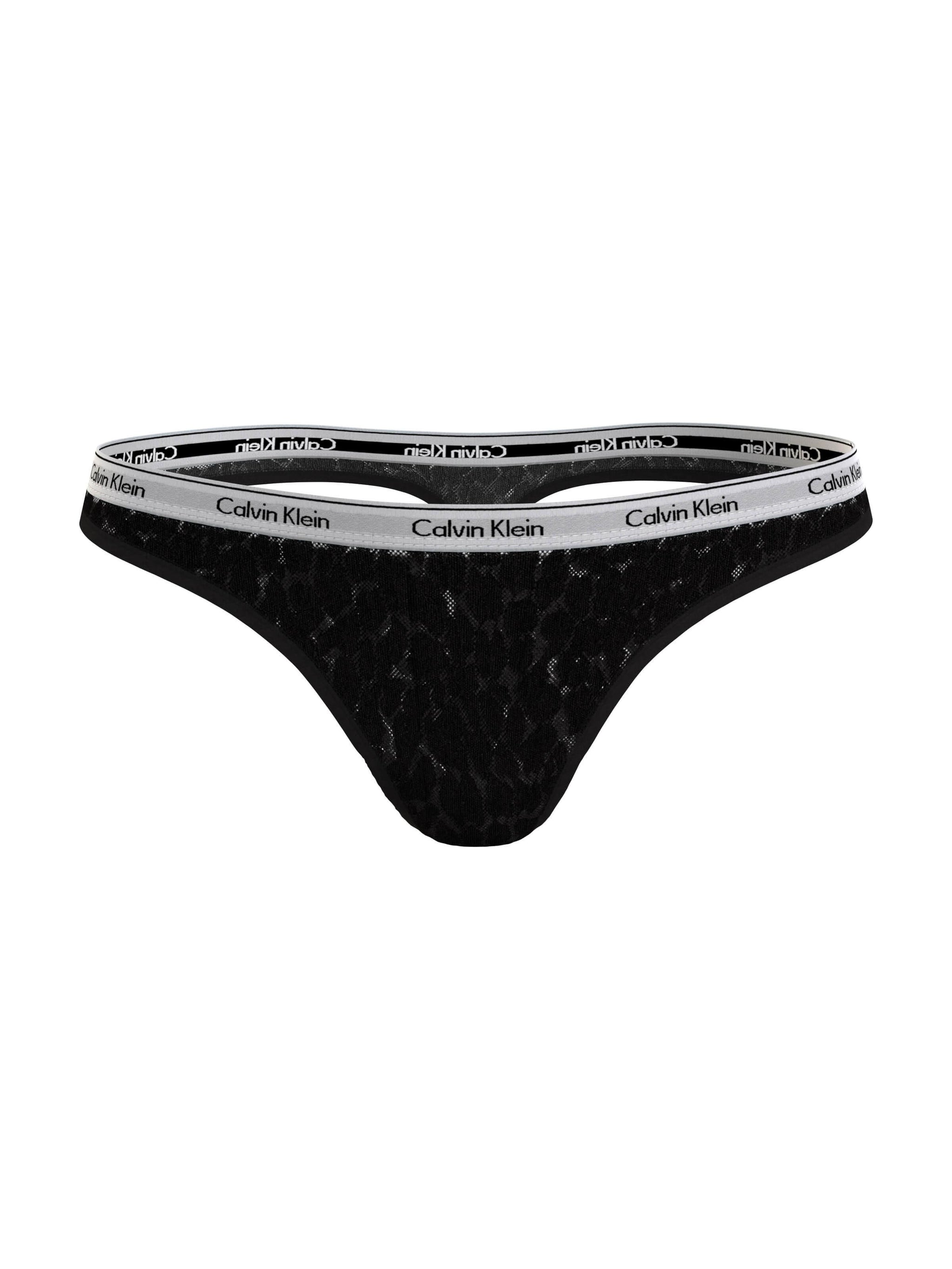 Calvin Klein naisten stringit, CK HIGH LEG THONG Musta - Kekäle