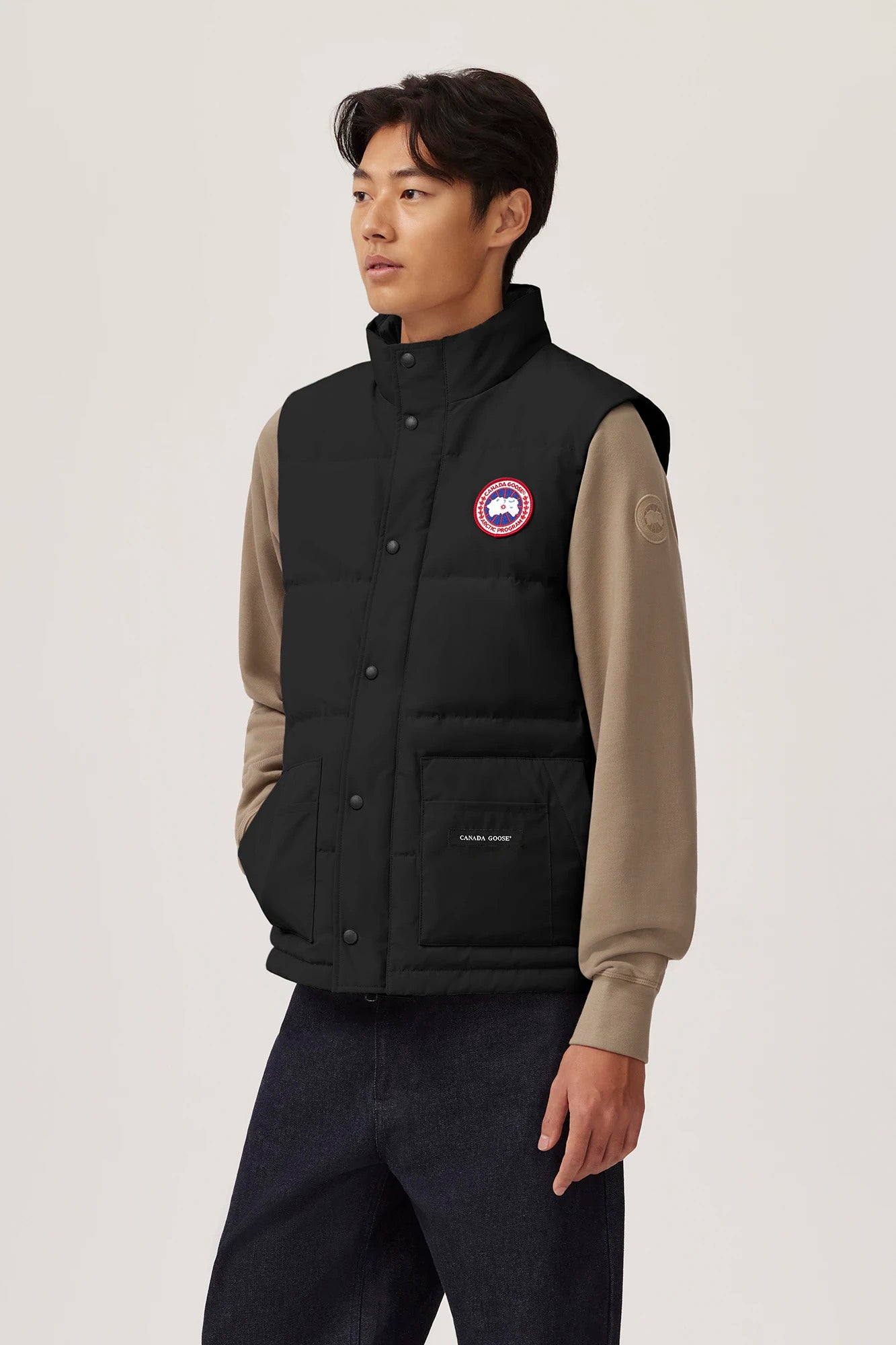 Canada Goose Miesten Liivi, FREESTYLE CREW VEST Musta - Kekäle