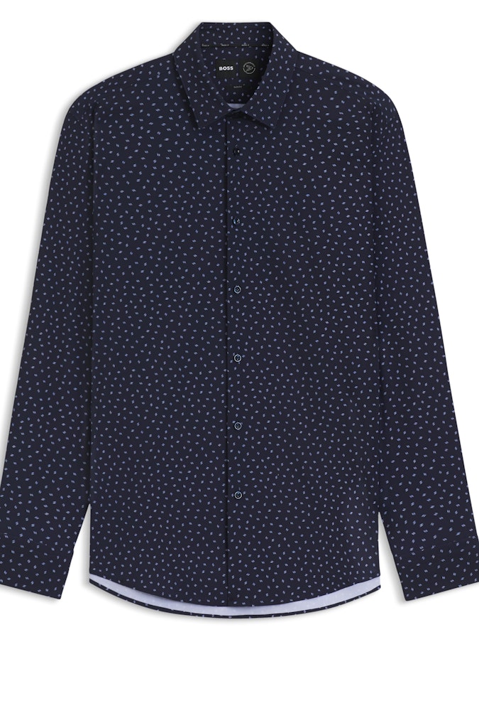 Hugo Boss miesten kauluspaita, P-HANK PERFORMANCE STRECH PRINT Sininen ...