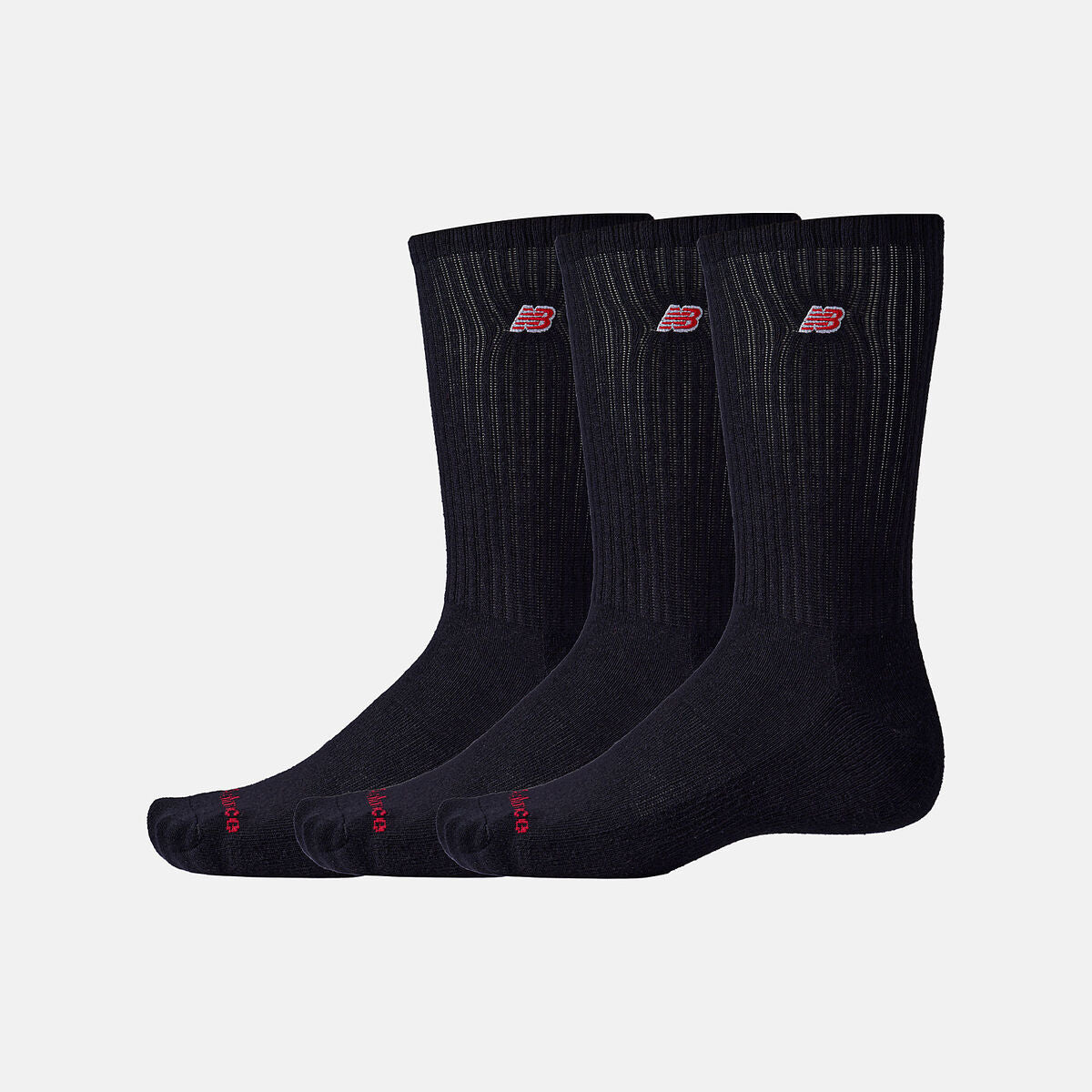 New balance unisex sukat NB Patch Logo Crew 3-Pack, musta - Kekäle