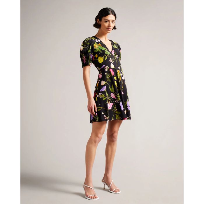 Ted Baker Mekko Opallie Dress Musta Kuosi Kekäle
